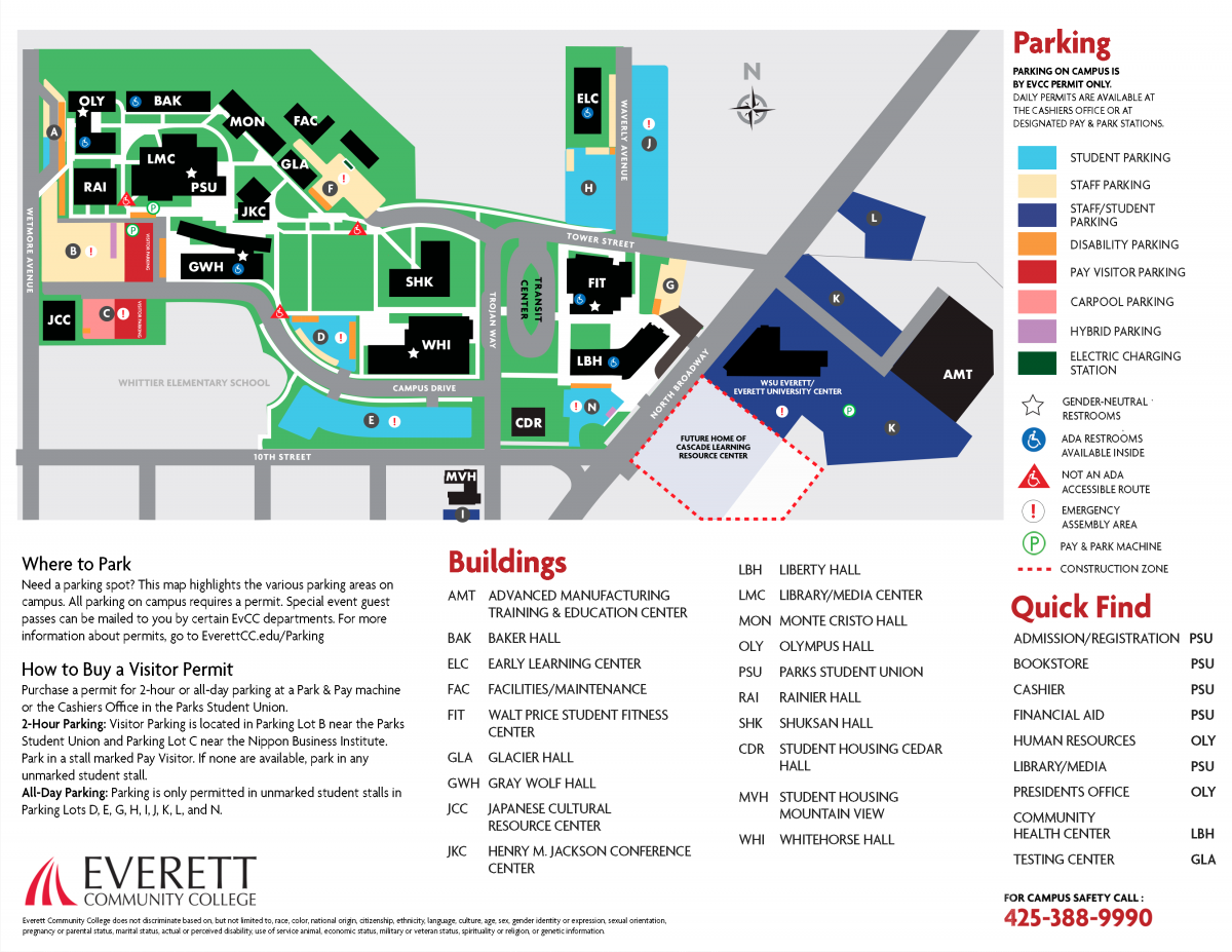 Visitor Parking | Everett Community College